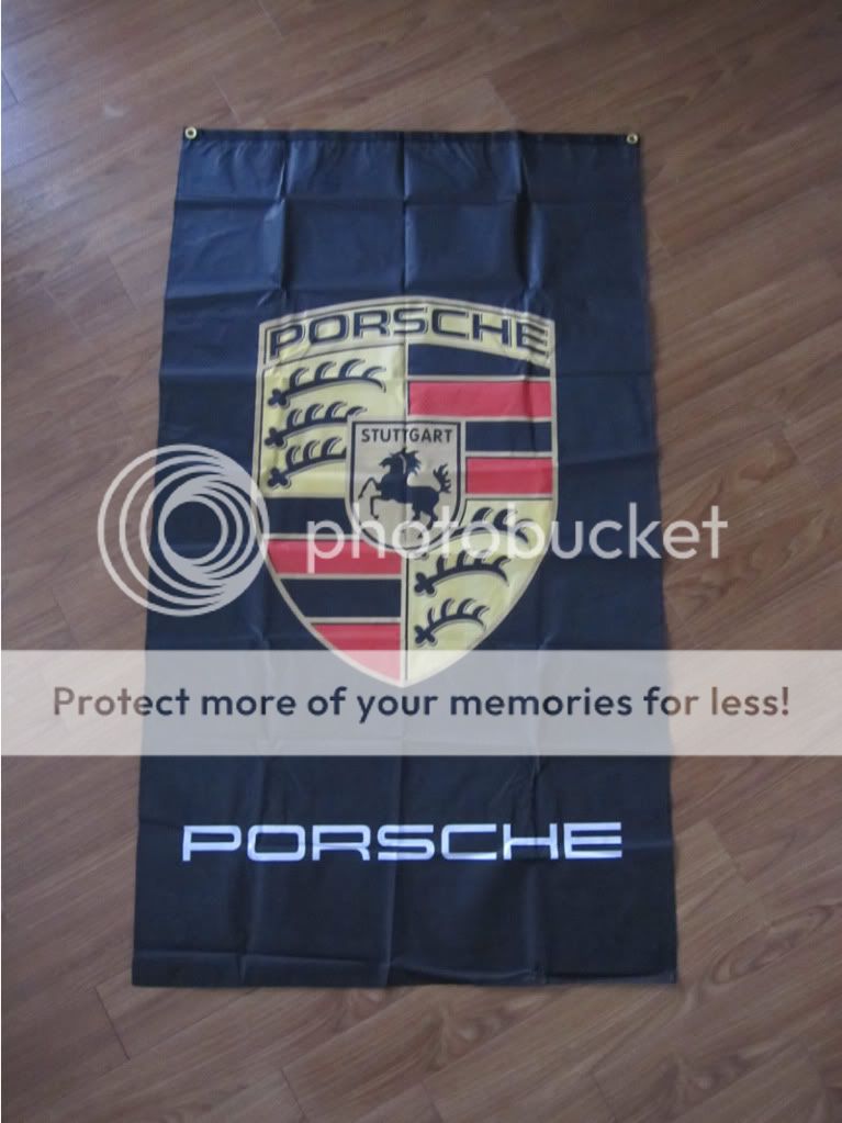 porsche flag banner color black new - Pelican Parts Forums